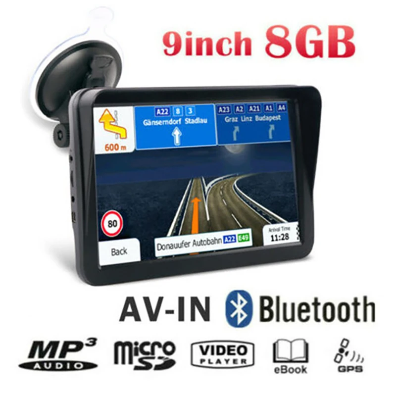 9-Touch-Car-GPS-Navigator-Radio-MP3-Video-Player-Truck-Sunshade-Sat-Nav ...