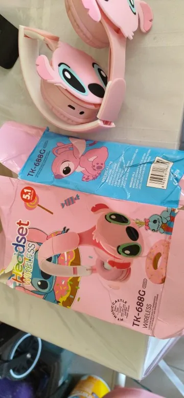 New Disney Stitch Wireless Bluetooth Headphones AH-806 HIFI Stereo ...