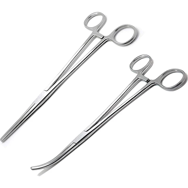 1Pc Stainless Steel Hemostatic Clamp Forceps Surgical Forceps Tool Kit ...
