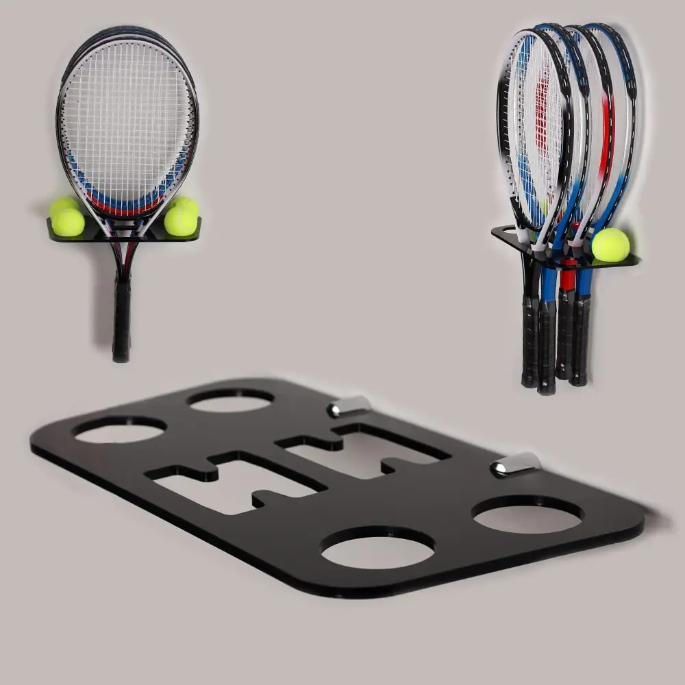 Wall-Mounted-Racket-Rack-Tennis-Racket-Storage-Rack-Acrylic-Wall ...