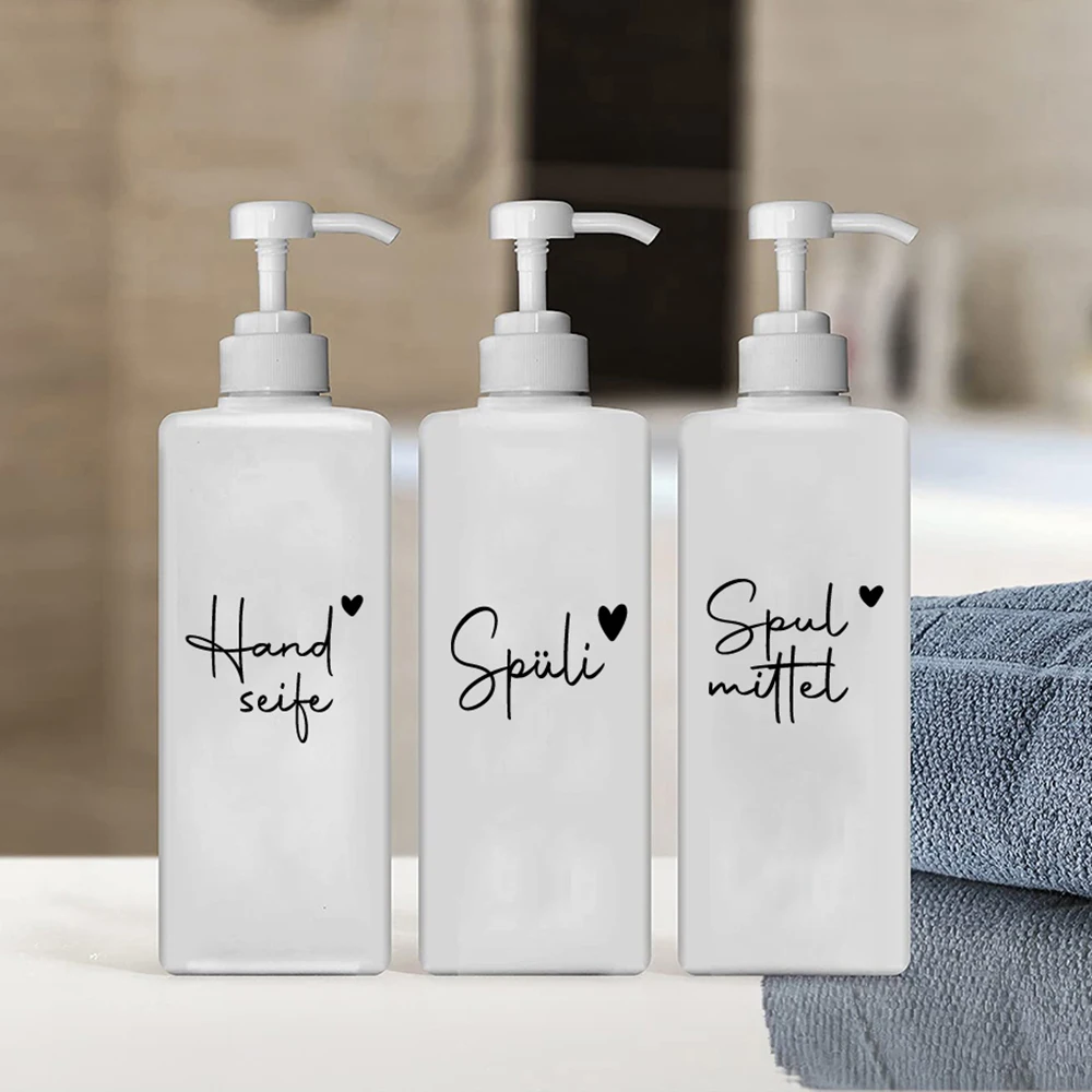 German-Washing-Up-Liquid-Vinyl-Art-Stickers-Waterproof-Hand-Soap ...
