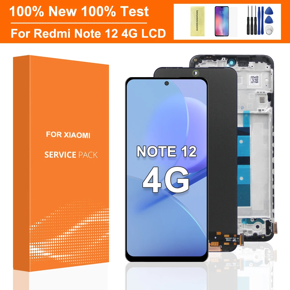 Super-Amoled-Screen-for-Xiaomi-Redmi-Note-12-4G-23021RAAEG-Lcd-Display ...