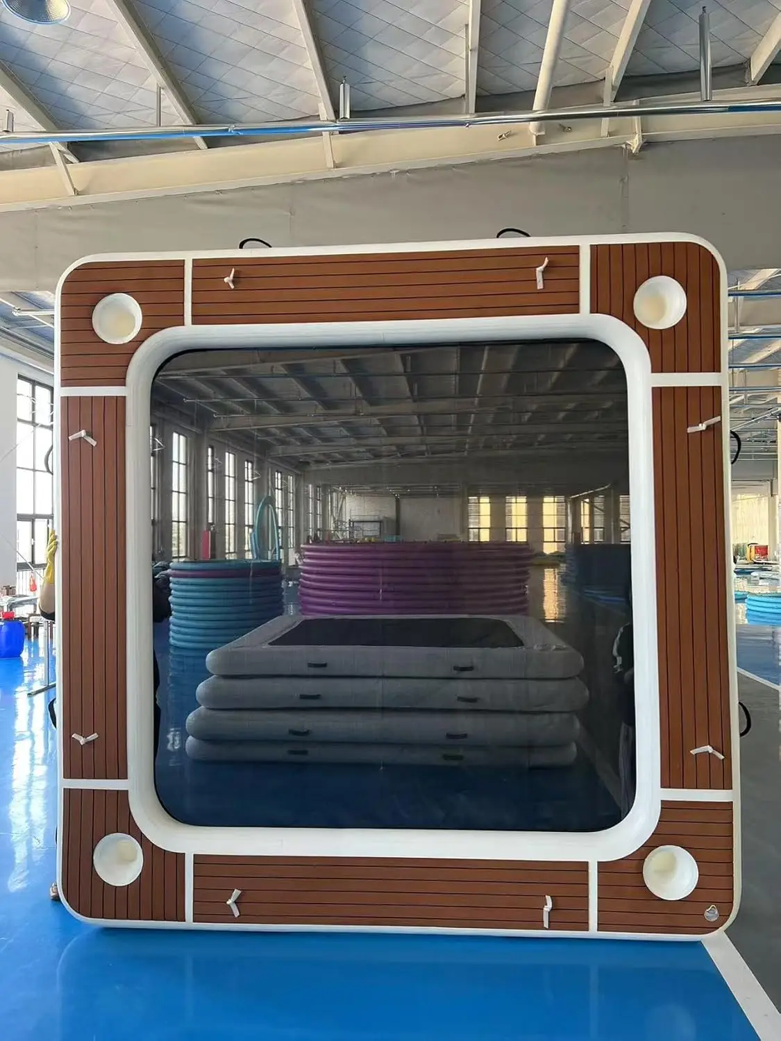 Water Hammock Albott Giant Inflatable - 12ft Round Floating Mat With ...