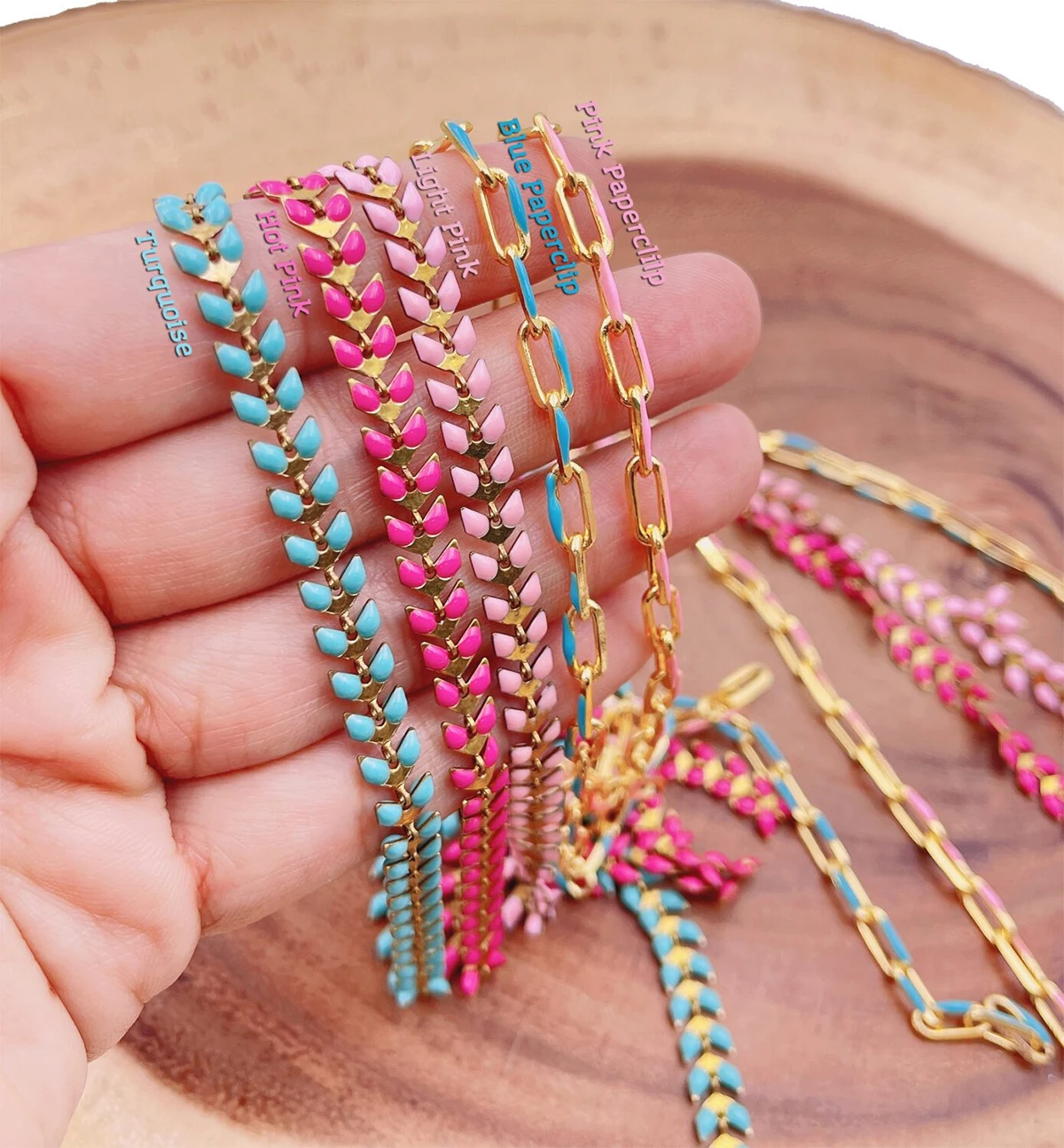 5meters Stainless Steel Enamel Arrow Chain Colorful Cable DIY for ...