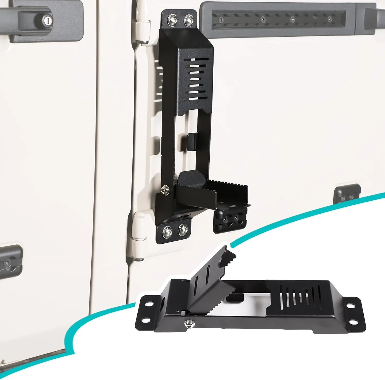 Carbon Steel Door Hinge Foldable Foot Step Car Roof Foot Step Pedestal ...