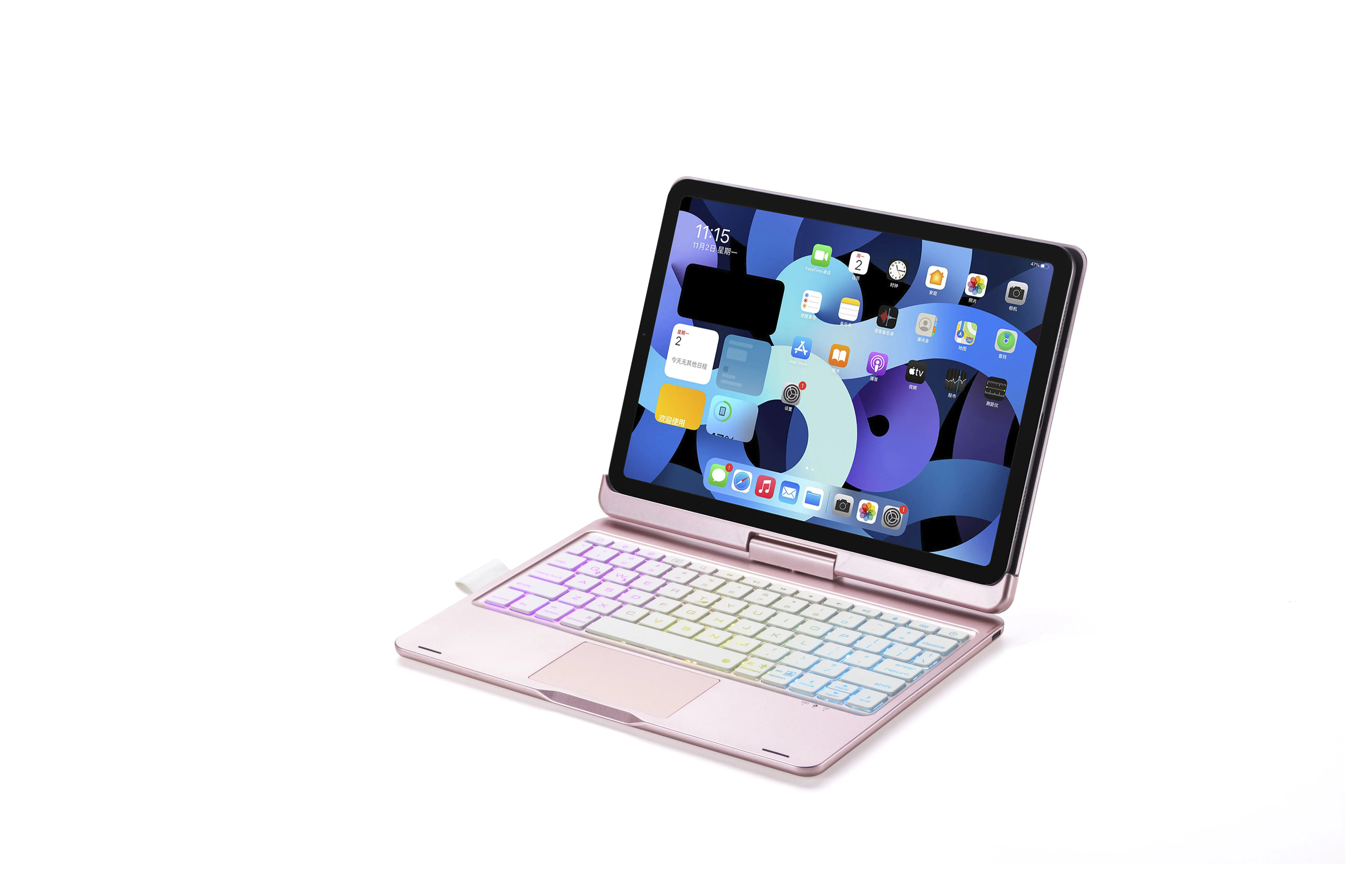Чехол с магнитной клавиатурой для iPad Pro 11 12,9 2021 2020 2018 iPad ...