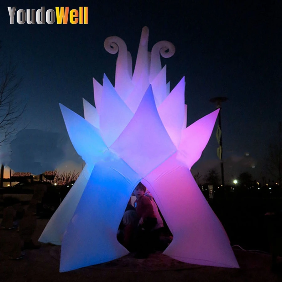 High-Quality-inflatable-Dragon-Lotus-lights-party-decoration-used ...