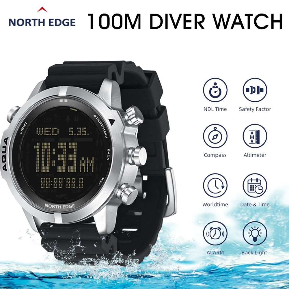 Men-s-Sports-Watch-Waterproof-Diving-Watch-with-Compass-Stopwatch ...