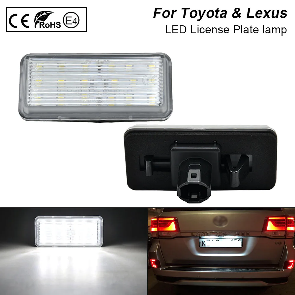 For Toyota Land Cruiser 100 200 Prado 120 Reiz 4D Mark X Number Plate ...
