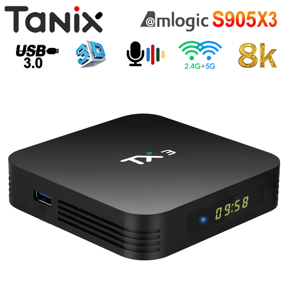 TANIX-TX3-Android9-0-ak-ll-TV-kutusu-Amlogic-S905X3-8K-Set-st-kutu-4GB ...