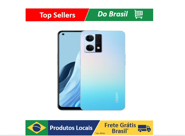 Oficial original novo oppo reno 7 telefone celular snapdragon778g 6.43 ...