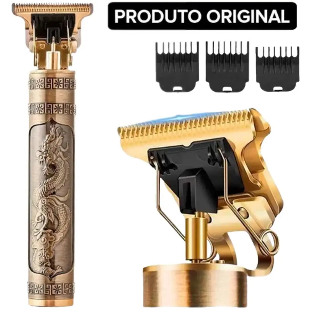 Máquina Dragão Barbear Acabamento Cortar Cabelo Recarregável – InMoviment
