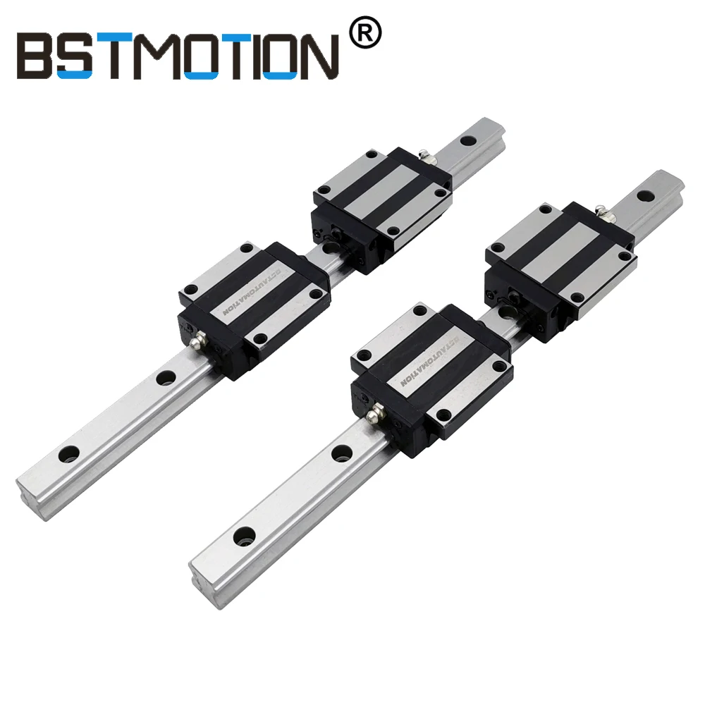 35mm Square Linear Guide Blh35 Rail With Flange Slider Block Carriage ...