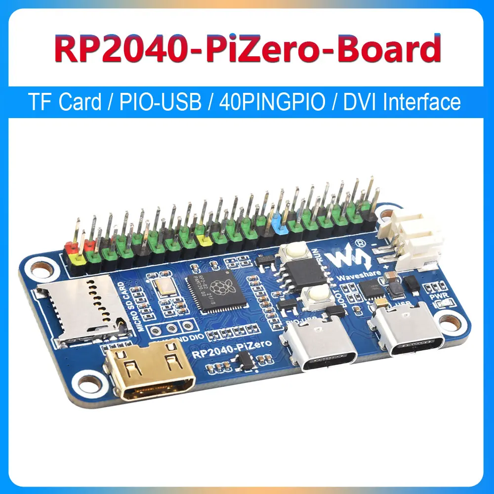 RP2040-PiZero-Development-Board-Base-On-Raspberry-Pi-RP2040-16MB-Flash-264KB-SRAM-Optional-With ...