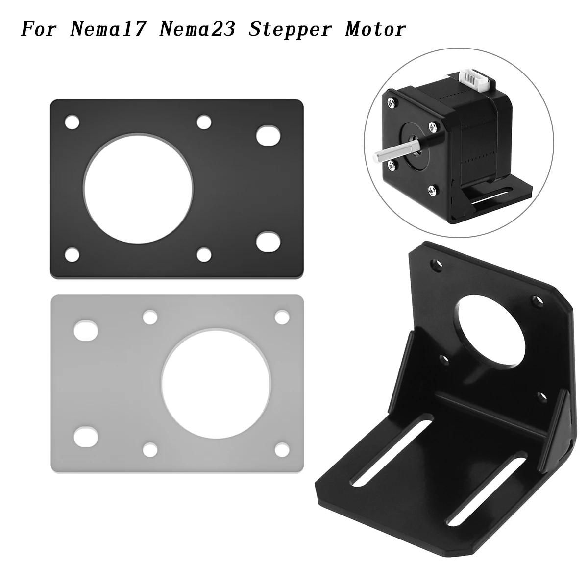 Nema17 Nema23 Stepper Motor Mounting Base 17HS4401 Fixing Bracket Metal ...