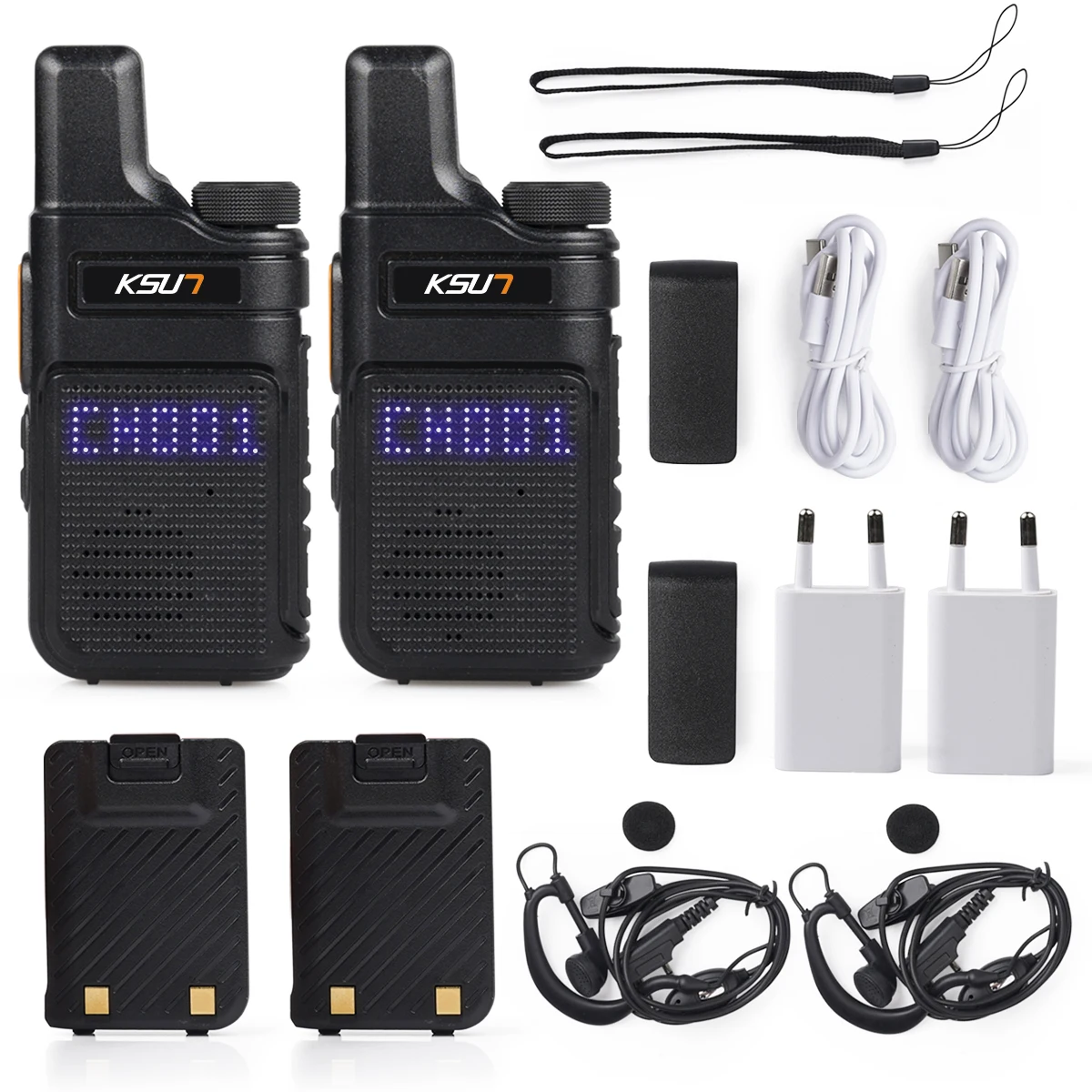 Walkie Talkie Portable Mini Communication Radio Profesional PMR 446 ...