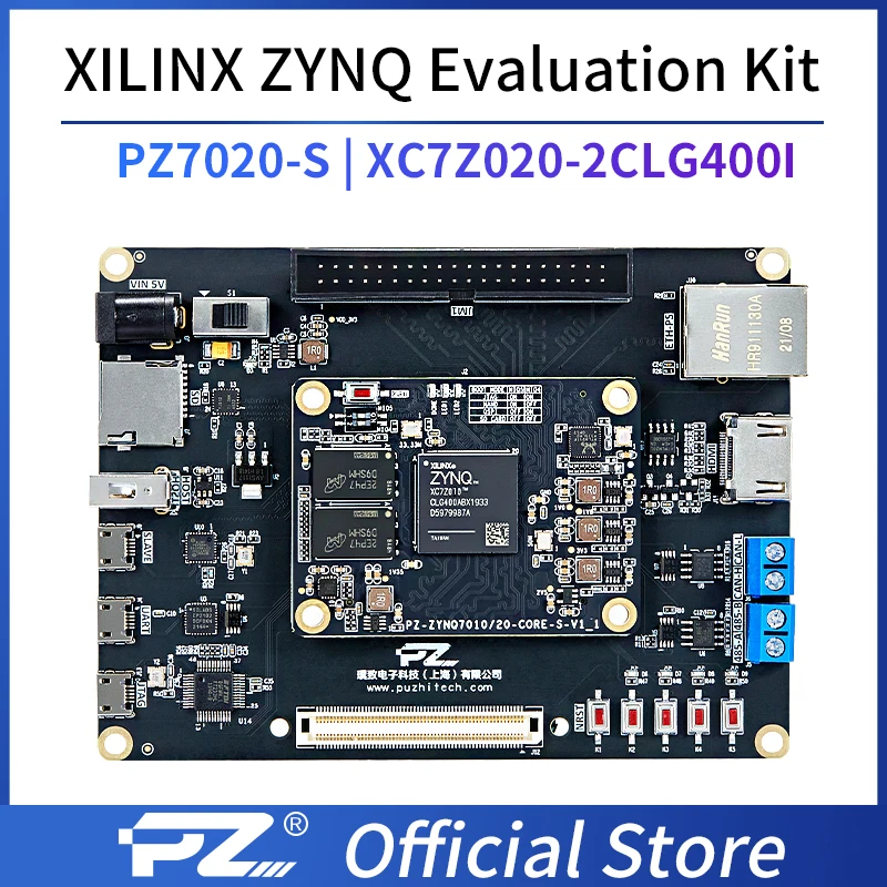 PuZhi PZ7020-S-KFB Evaluation Kit Xilinx SoC ZYNQ 7000 XC7Z020 FPGA Development Board