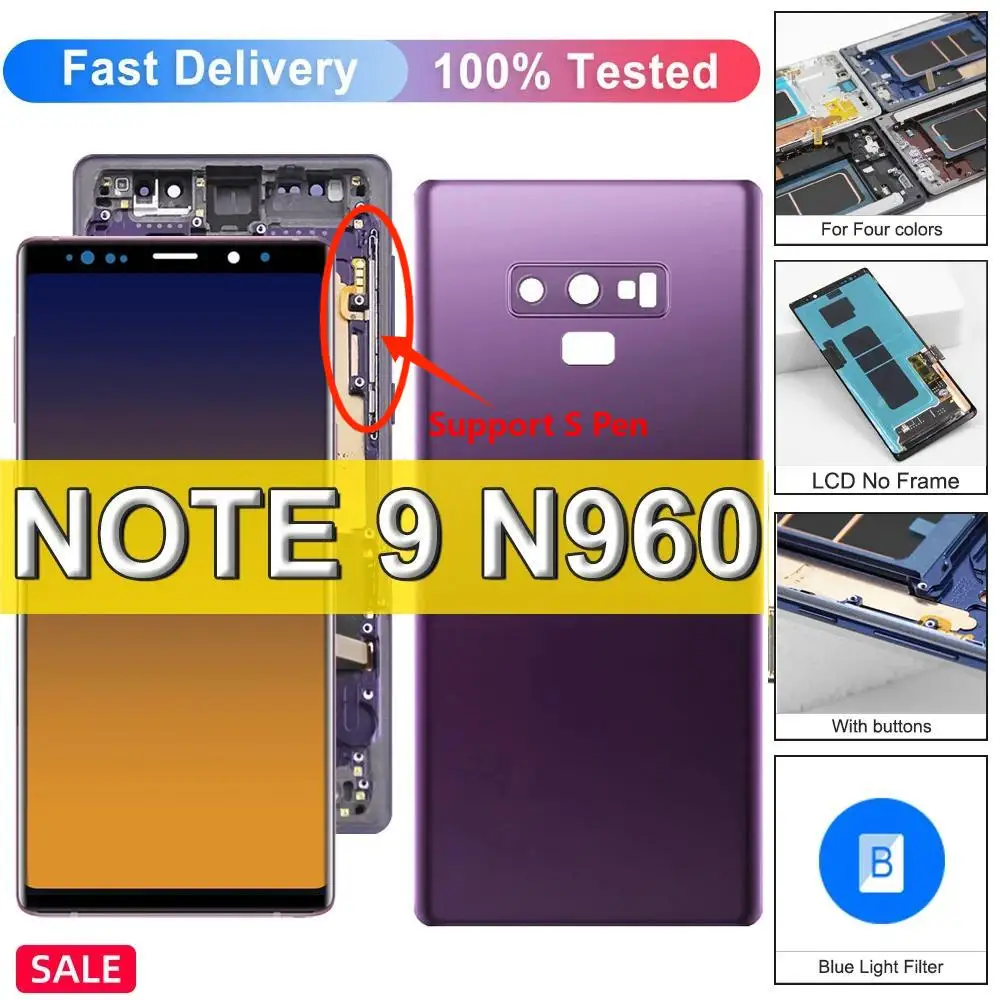Super-OLED-For-Samsung-Galaxy-Note9-N960F-LCD-Display-Touch-Screen ...
