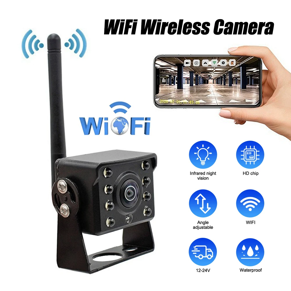 WIFI-Wireless-Reversing-Camera-for-Trucks-Buses-12V-24V-HD-Rear-View ...