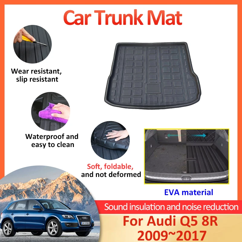 For-Audi-Q5-8R-2011-2015-2009-2017-Anti-Slip-Tray-Trunk-Pads-Storage ...