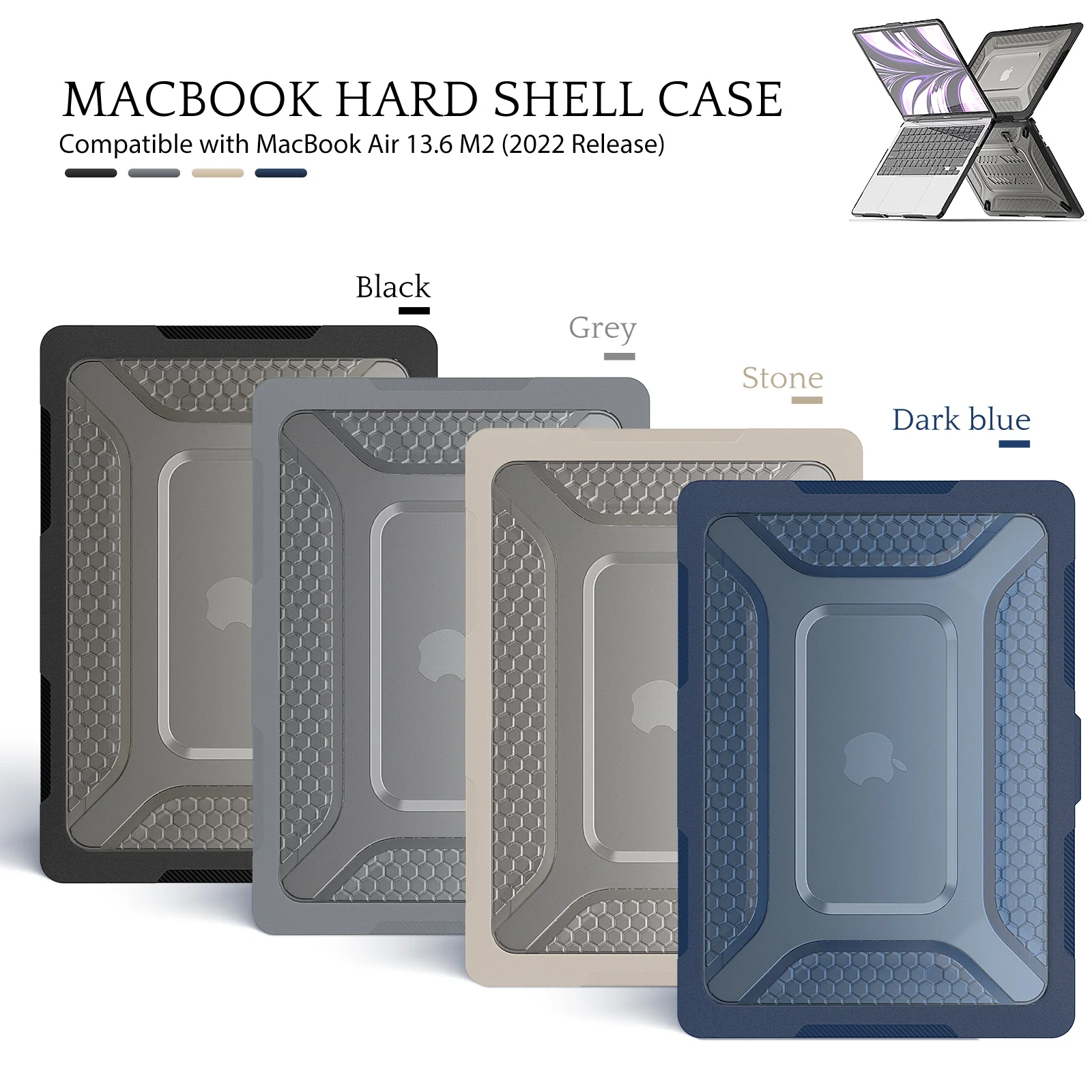 TPU-Shockproof-Stand-Case-compatible-for-MacBook-M3-Pro-14-16-Air-13-M2 ...