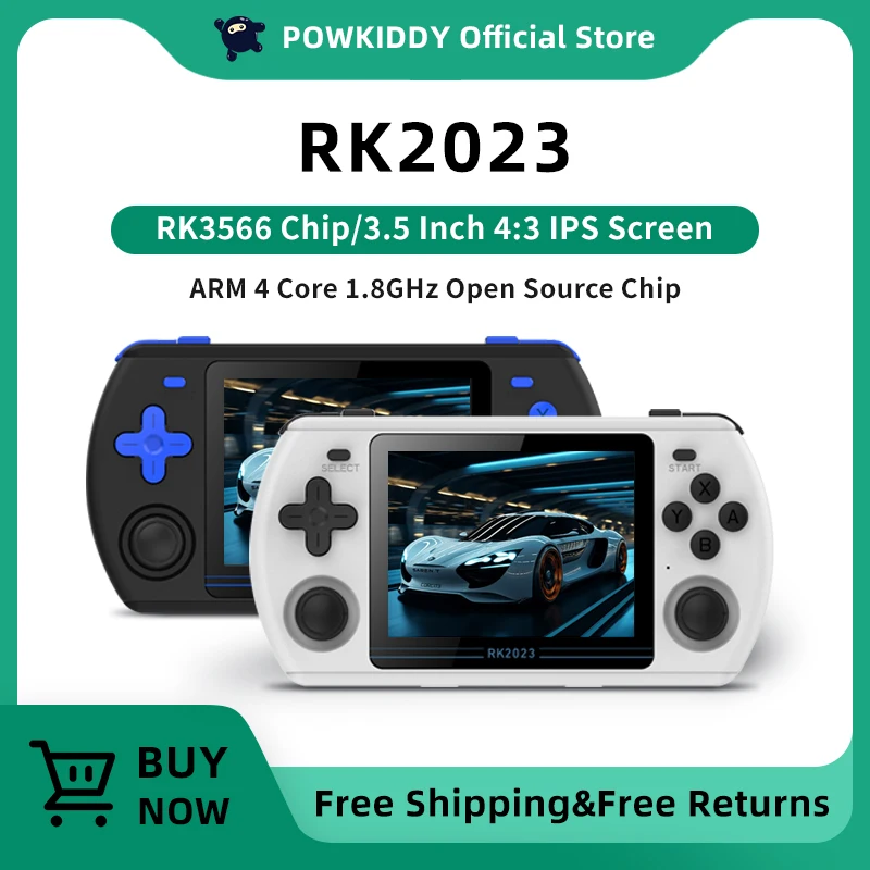 POWKIDDY-RK2023-Retro-Handheld-Video-Game-Console-3-5-Inch-4-3-IPS ...