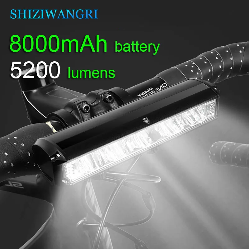 8000mAh-5-LED-5-P90-Bike-Light-Waterproof-USB-Rechargeable-LED-Bicycle-Light-5200-Lumens ...