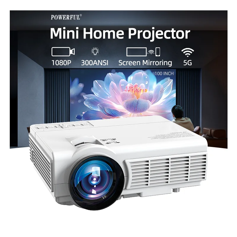 4k-bluetooth-BT5-1080P-720p-wifi-Home-theater-projector-portable ...