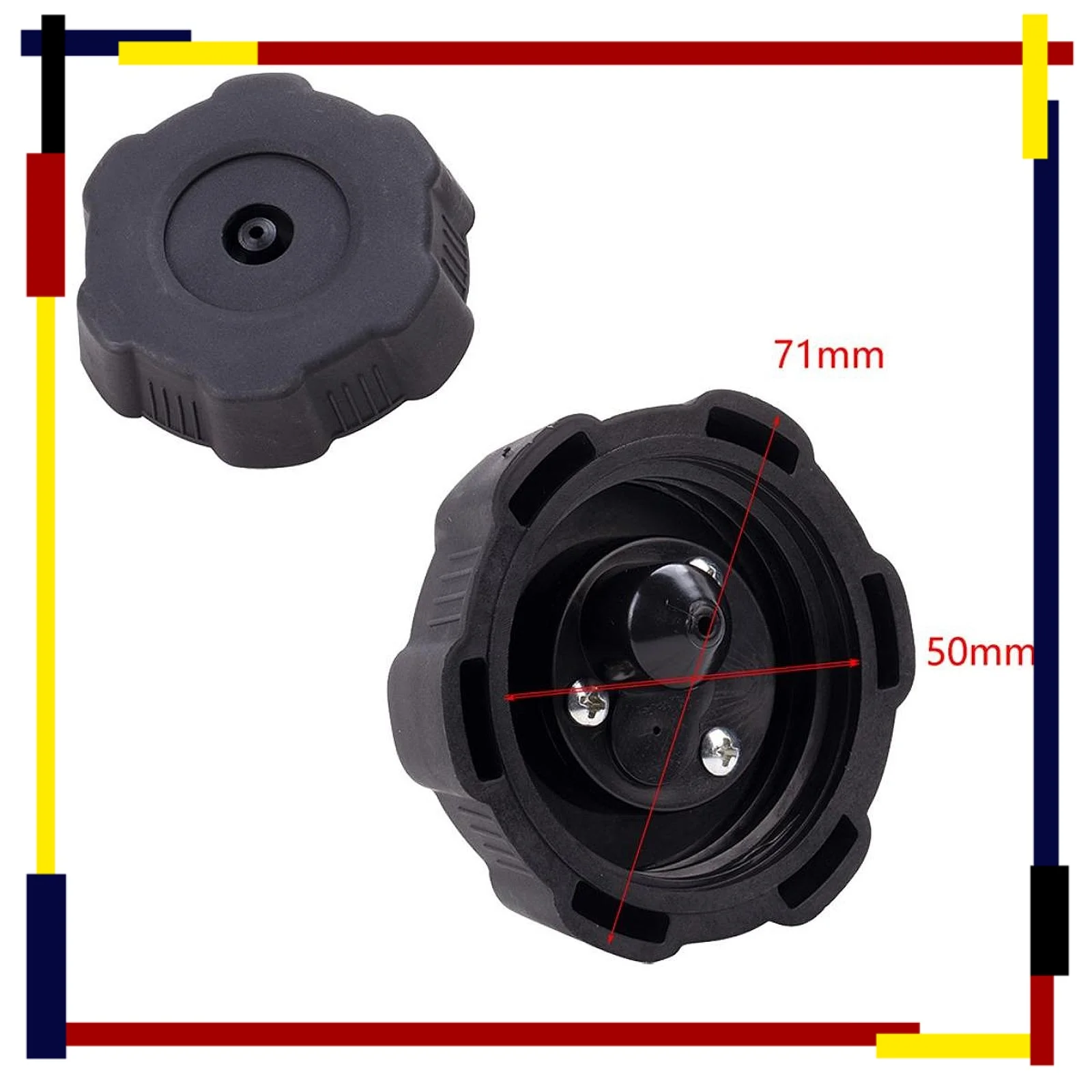 Motorcycle Generic Gas Fuel Tank Cap Easy Installation for 50cc ATV 4 ...