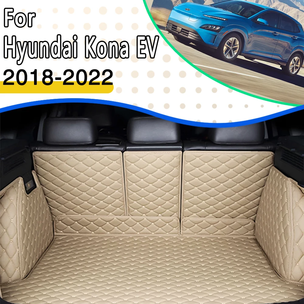 Car Trunk Mat For Hyundai Kona Kauai Electric Kona EV OS 2018 2019 2020 ...