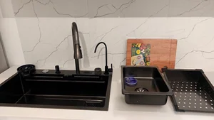 Раковина «Водопад» из нержавеющей стали, большая раковина с одним ...