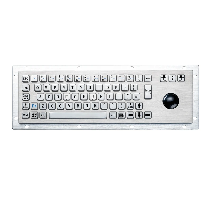 Stainless-Steel-Industrial-Metal-Keyboard-With-Trackball-36mm ...