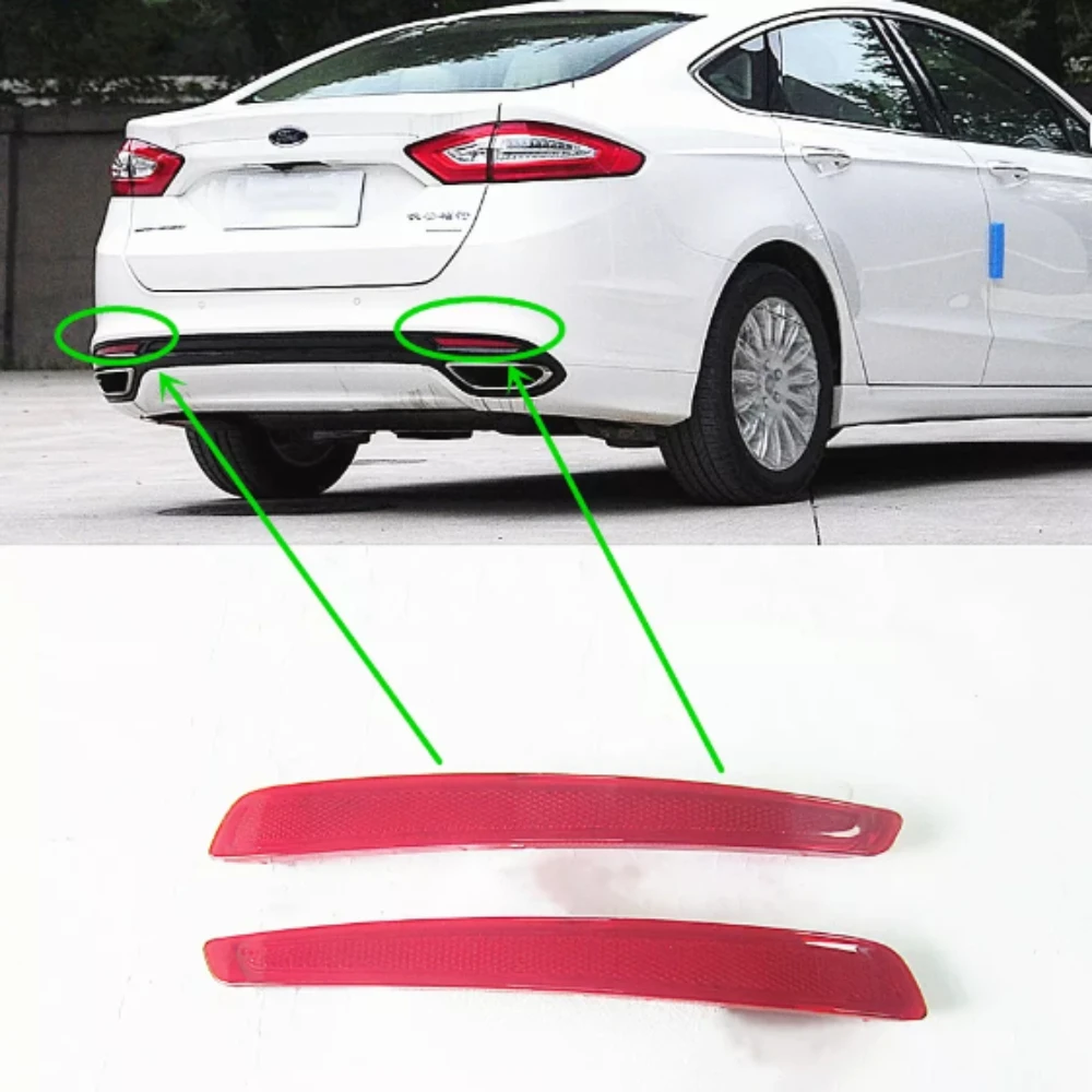 left-and-Right-Rear-Bumper-Reflector-Fit-For-ford-MK4-Mondeo-2011-2015 ...