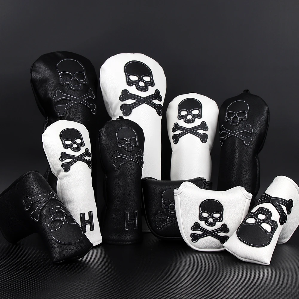 MPK-Skull-Stitch-Head-Cover-Golf-Club-Cover-Driver-Wood-Utility ...