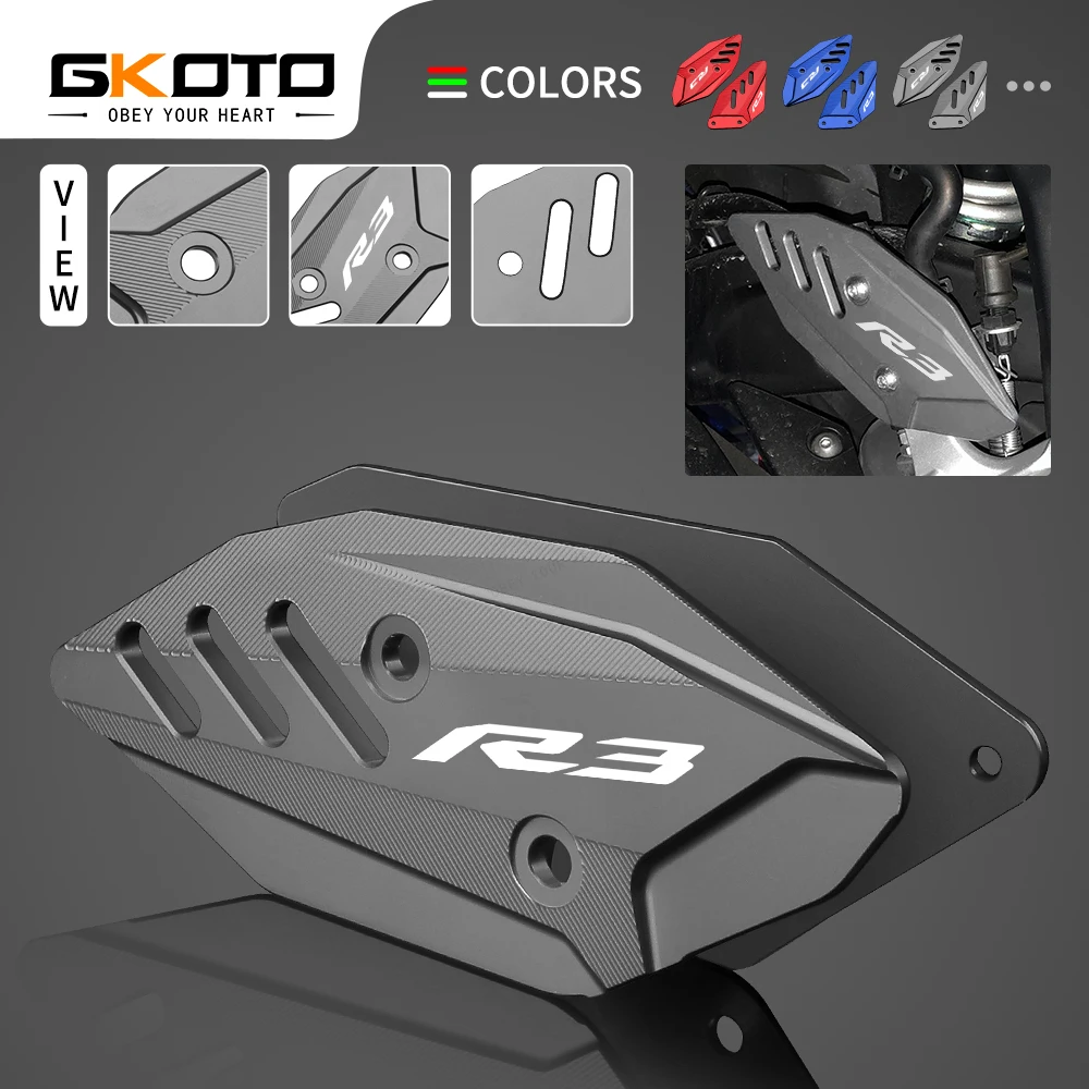 For YAMAHA YZF R3 YZF-R3 YZFR3 Motorcycle Accessories CNC Footpeg ...