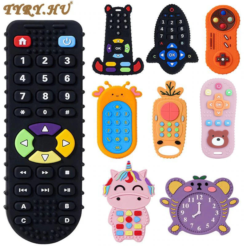TYRY.HU 1Pc Baby Silicone Teether Toys Remote Control Shape Teether ...