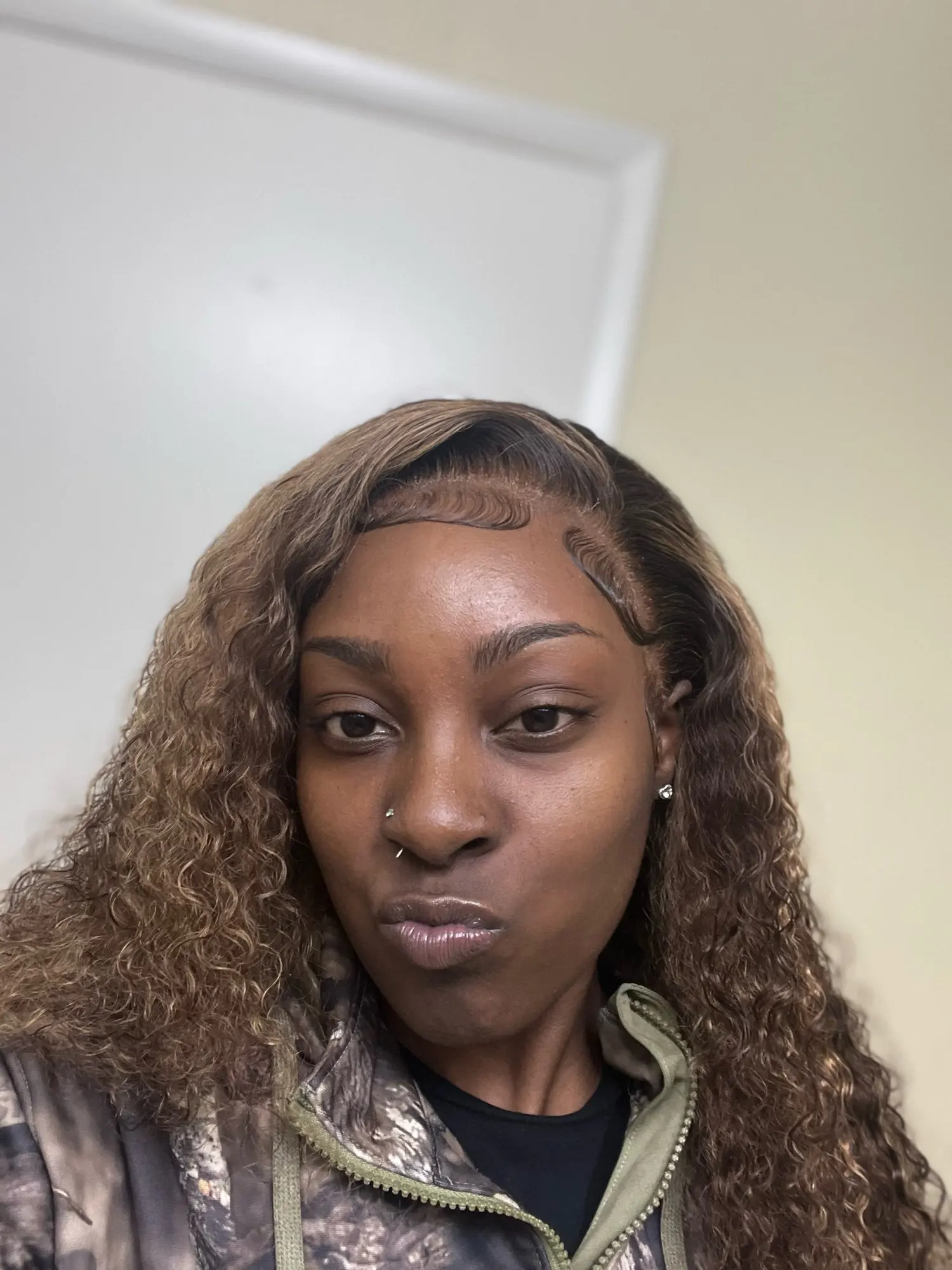 Water Wave Highlight Ombre Color Invisi Strap Snug Fit 360 Skin Lace F ...