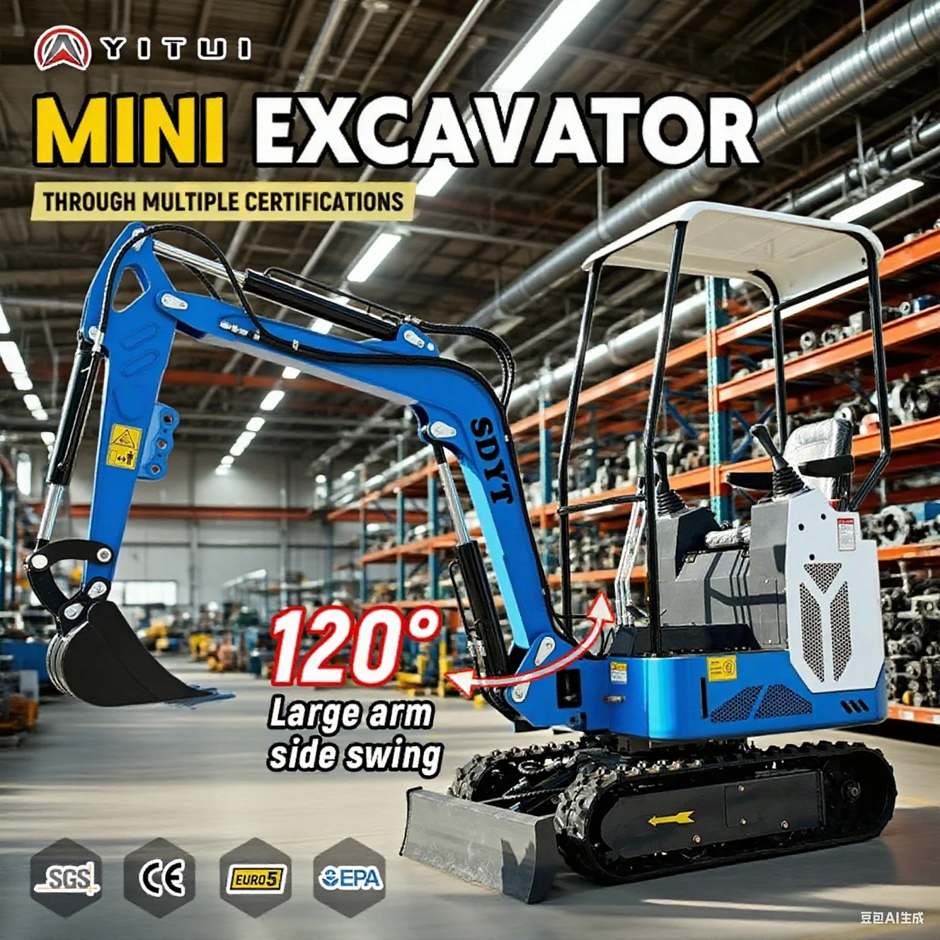 Discounted Price Mini Excavator Epa Euro 5 Family Garden Mini Excavator ...