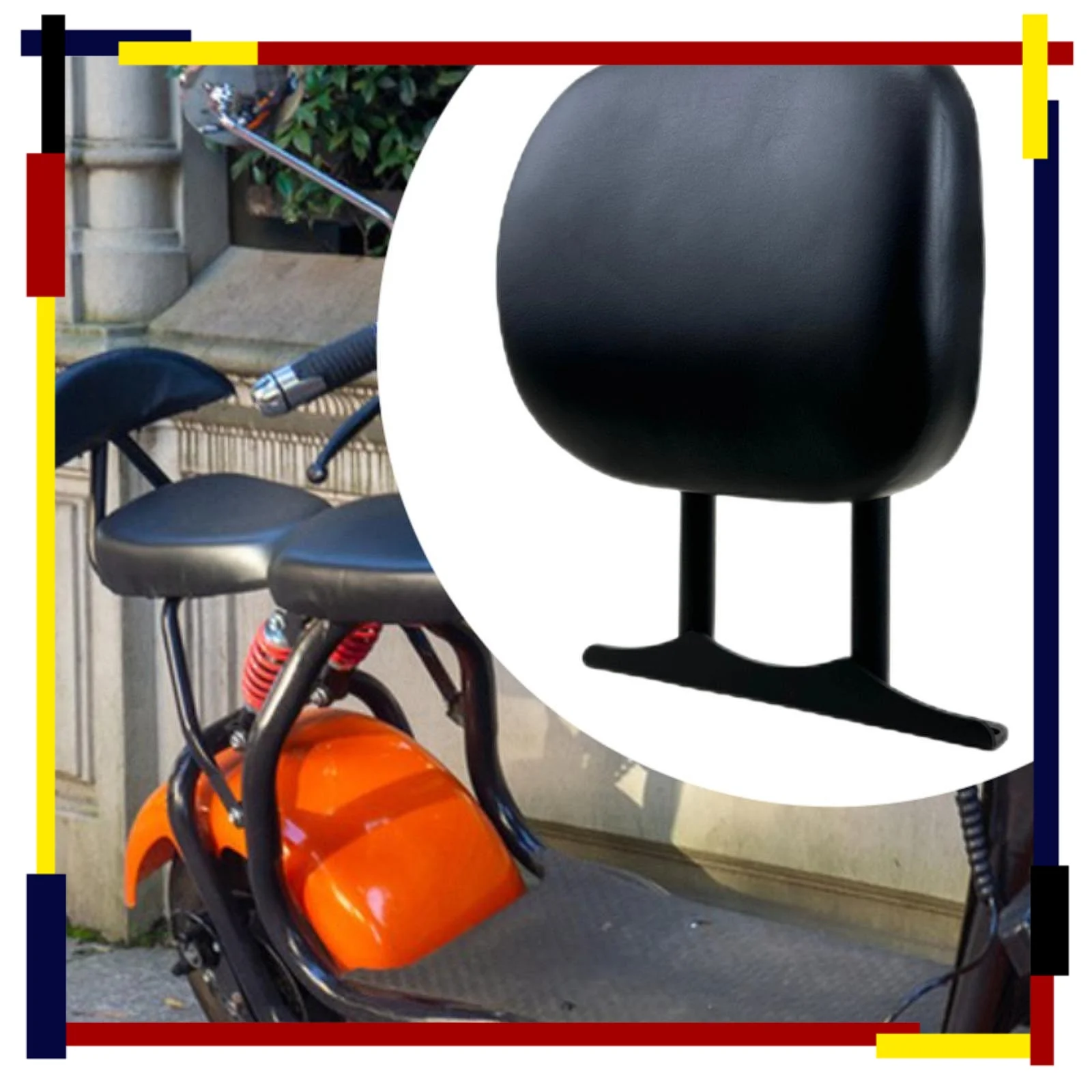 Motorcycle Rear Seat Backrest Modified Rear Passenger Backrest Replace ...