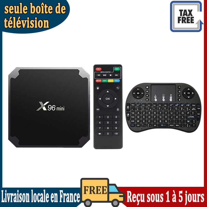 Boîtier Smart TV X96 Mini, Android 9.0, Amlogic S905W, 1/8/2/16 Go, Meilleur Lecteur MultiXXL ...