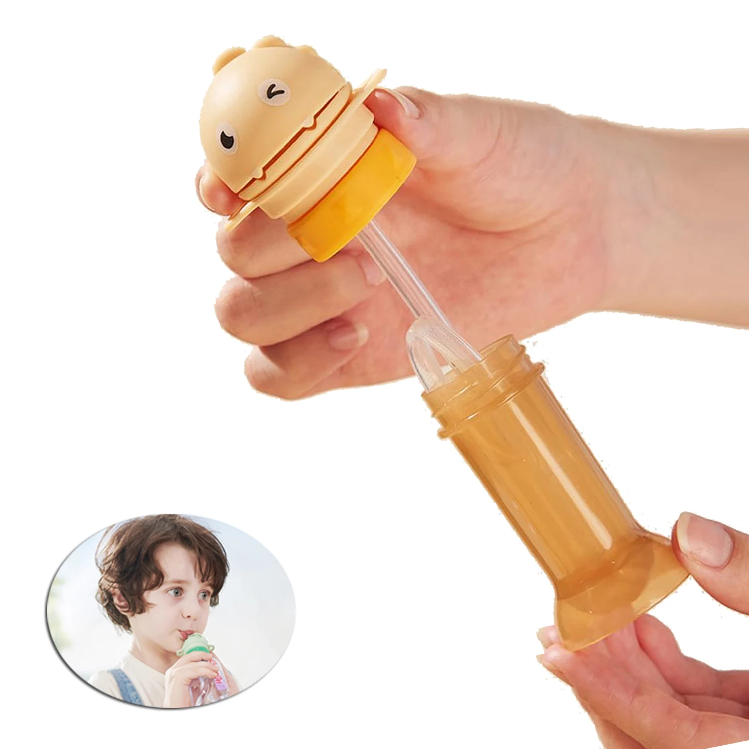 Portable-Anti-Choking-Silicone-Proof-Water-Bottle-Straw-Reusable ...