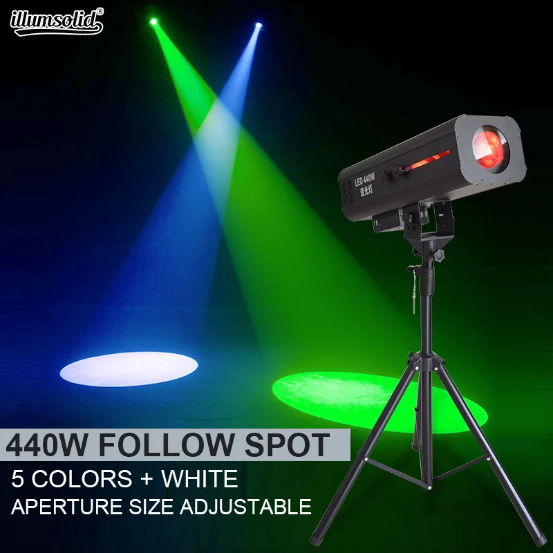 440W-Focus-LED-Follow-Spot-Stage-Light-RGBWY-Stand-Party-DJ-Disco-Light ...