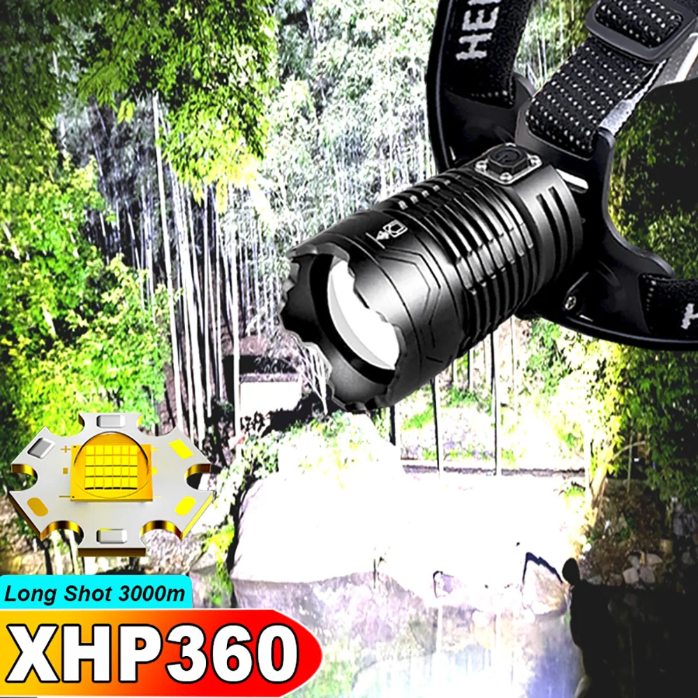 9900000000LM-XHP360-LED-Headlamp-High-Power-XHP50-Headlight-Lanterna ...