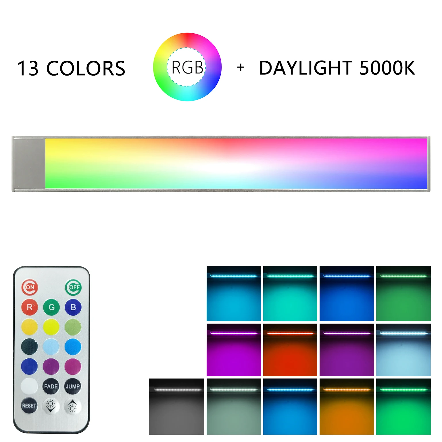 Luces-LED-RGB-de-12-pulgadas-para-armario-tira-de-luz-dura-con-carga ...