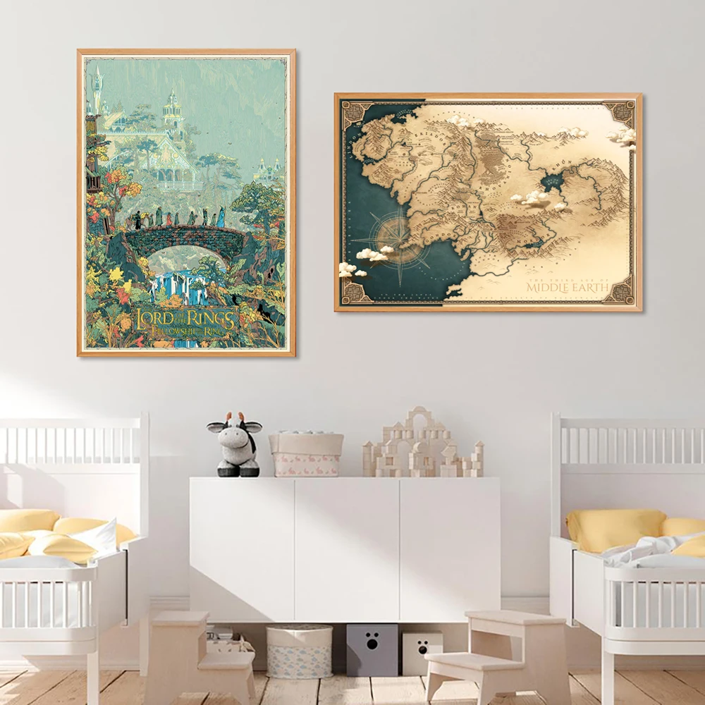 Tolkien-s-Middle-Earth-Map-Posters-Dark-Fantasy-Art-Prints-Wild-Map ...
