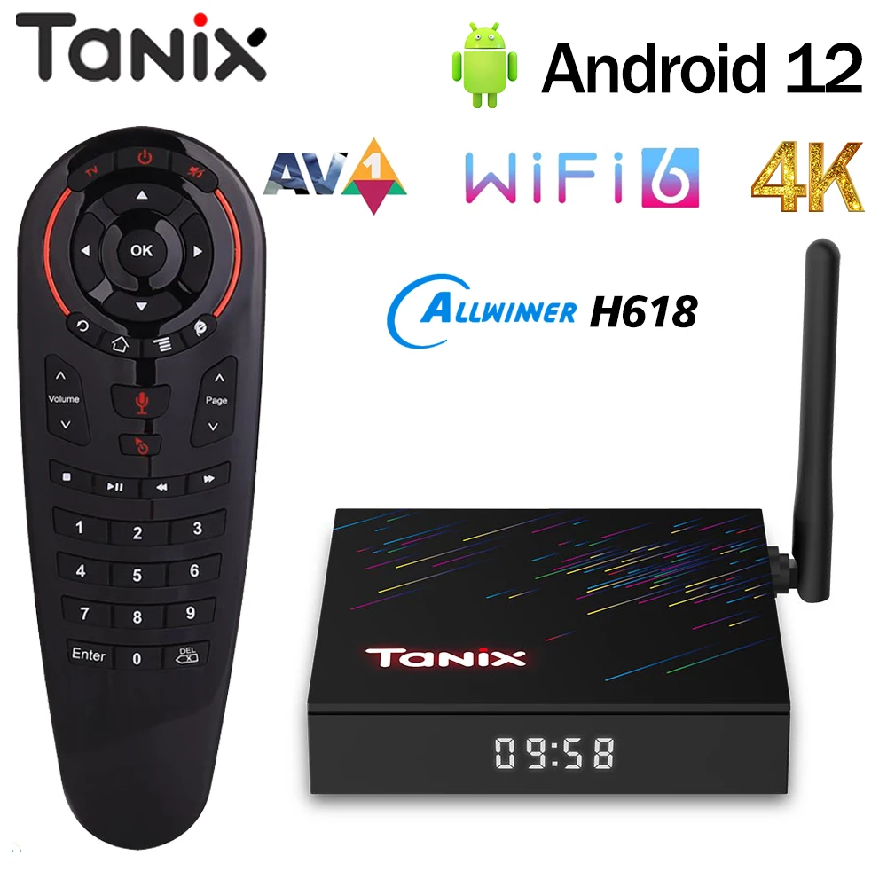 Original Tanix TX68 Allwinner H618 Android12.0 Smart TV Box AV1 4K HD ...