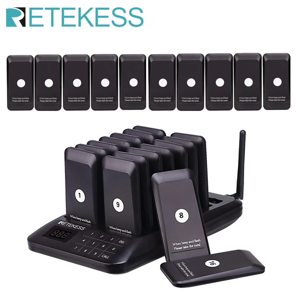 Retekess-TD157-Pagers-For-Restaurant-Cafe-Wireless-Pager-Calling-System ...
