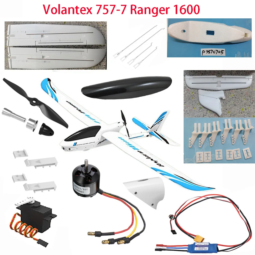 Volantex-757-7-Ranger-1600-RC-Airplane-parts-Propeller-Servo-horns-Gear ...
