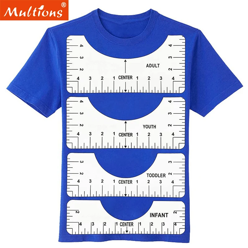 4pcs/set T-Shirt Alignment Ruler T Shirt Alignment Tool for Chart ...