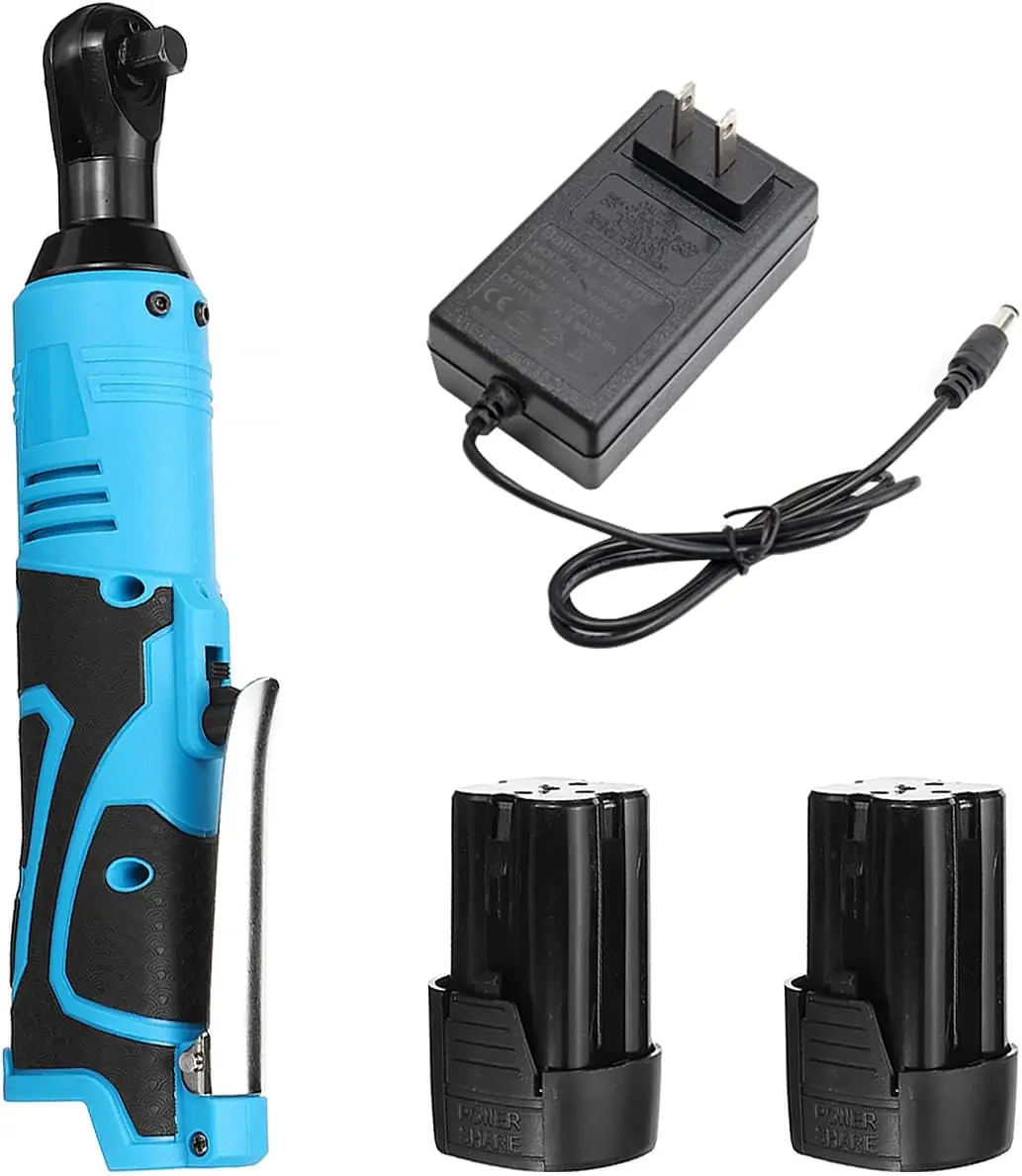 New 100N. m 3/8-inch cordless electric ratchet wench 90 ° angle 18V ...